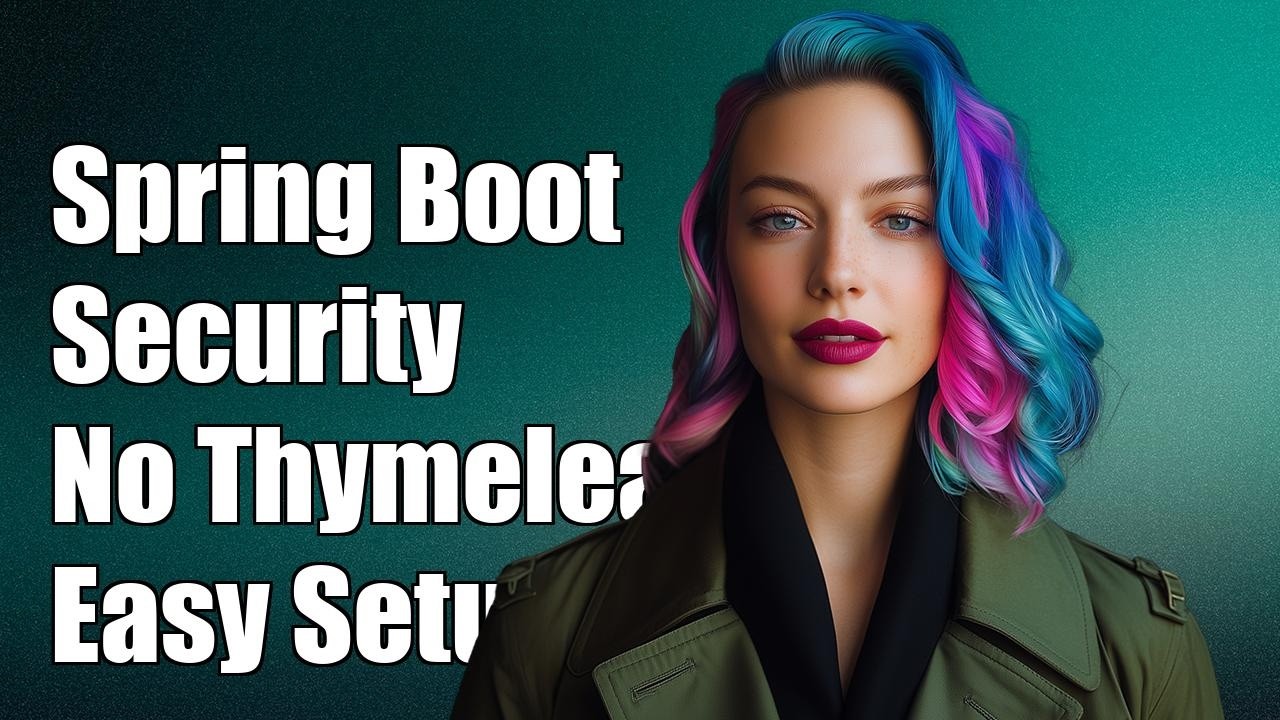 Spring Boot Security without Thymeleaf