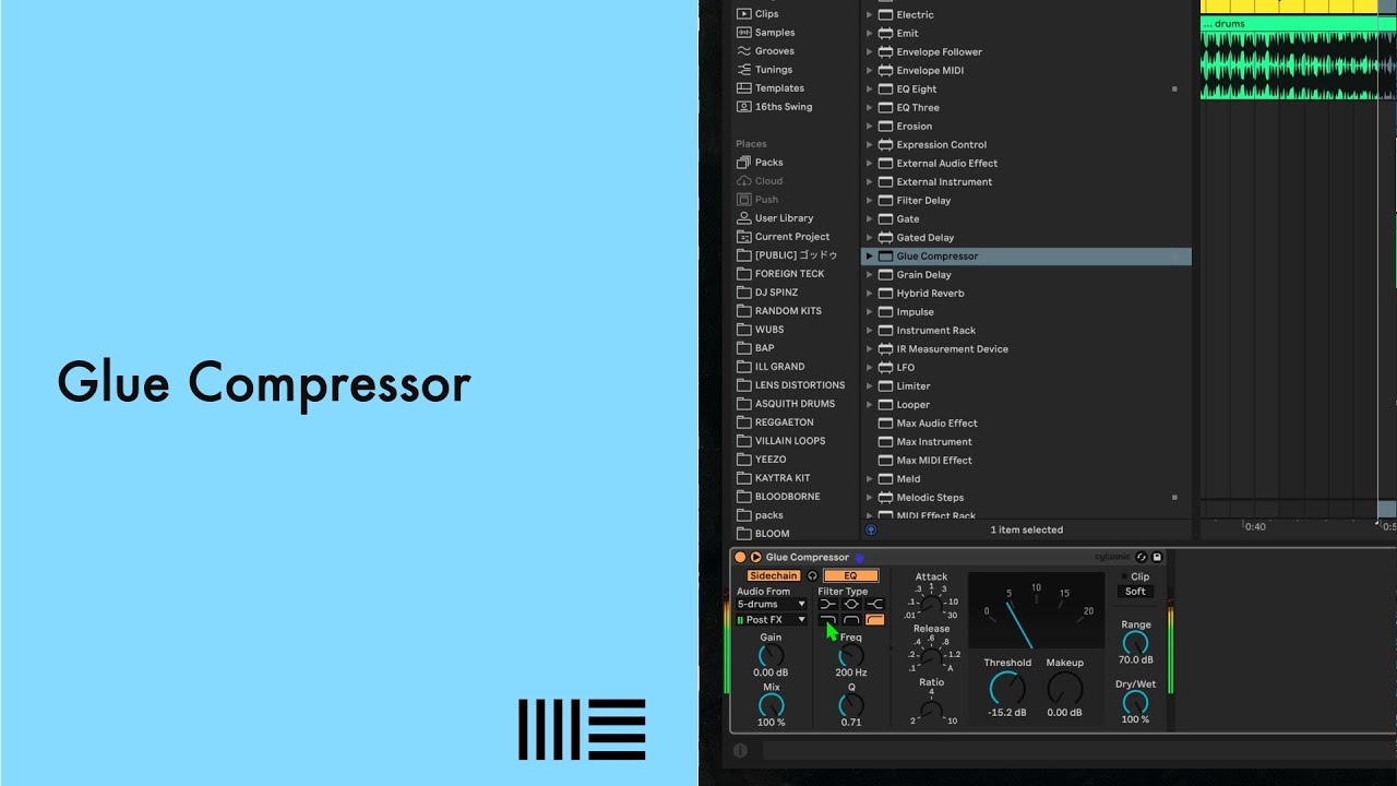 Ableton Live Tips: Glue Compressor