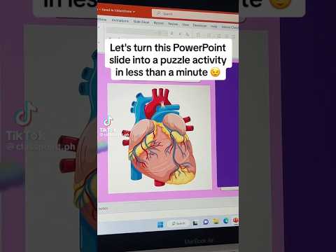 Bet you didn’t know you could create a puzzle in PowerPoint! #powerpoint #classpoint #ppt