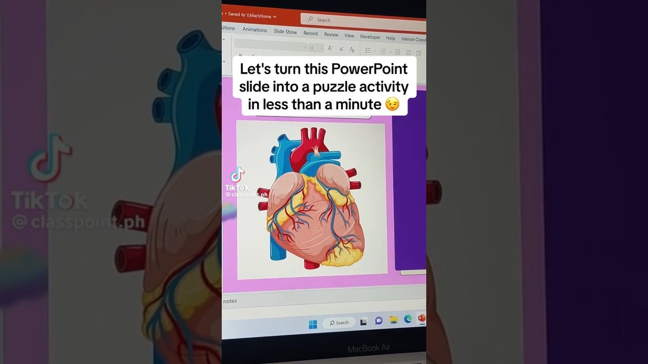 Bet you didn’t know you could create a puzzle in PowerPoint! #powerpoint #classpoint #ppt