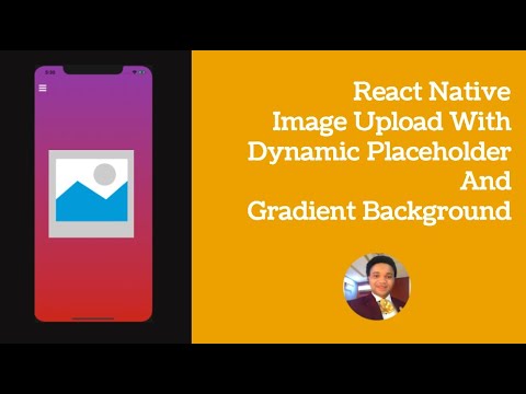 React Native Image Picker With Dynamic Placeholder | And Gradient Background
