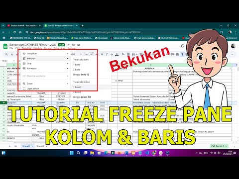 Cara Freeze Pane Kolom dan Baris di Google Sheets