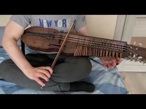 Nyckelharpa Sweden Violin w/ bow Key Harp Viola Hurdy Gurdy - | Reverb