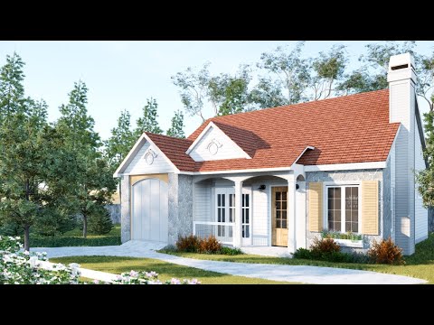 32x32ft (10x10m) Get Inspired by This Adorable Suburban Small House - Perfect for a Small Family!!!!
