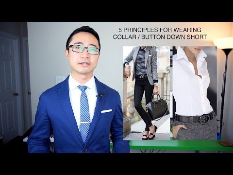 5 Principles for Wearing Collar/Button Down Shirt - Women Classic Office Attire