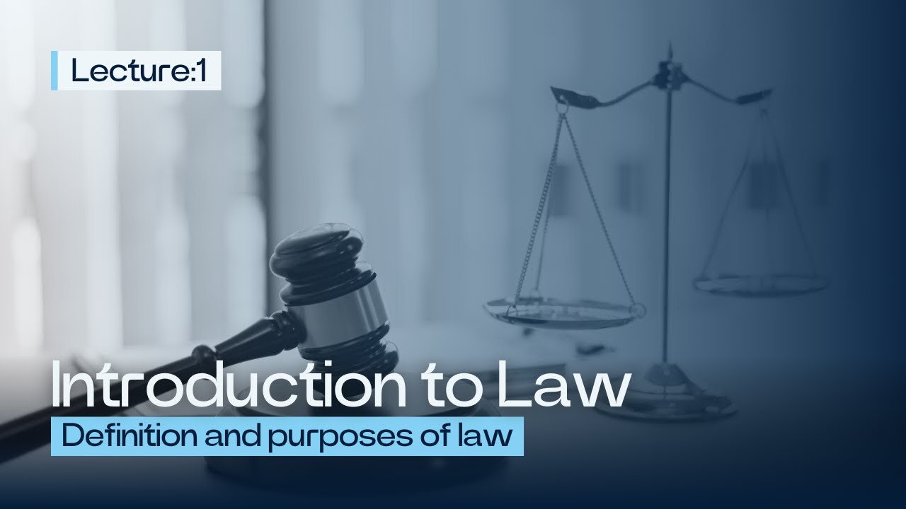 Introduction to Law and Legal Systems
