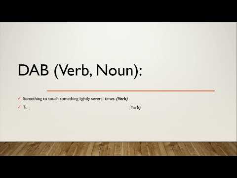 DAB | Dictionary| Thesaurus| Vocabulary| Synonyms|Word| Meaning| English| Language|