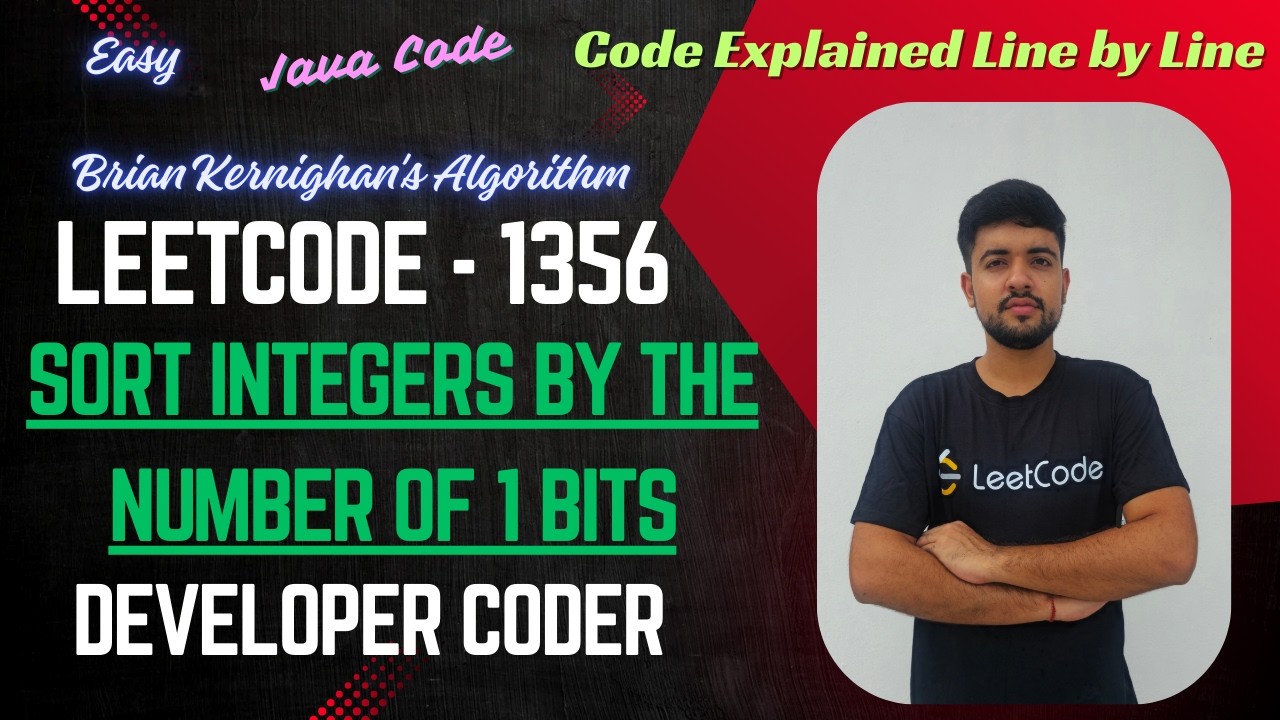 Sort Integers by The Number of 1 Bits | LeetCode 1356 | Java Code | Developer Coder