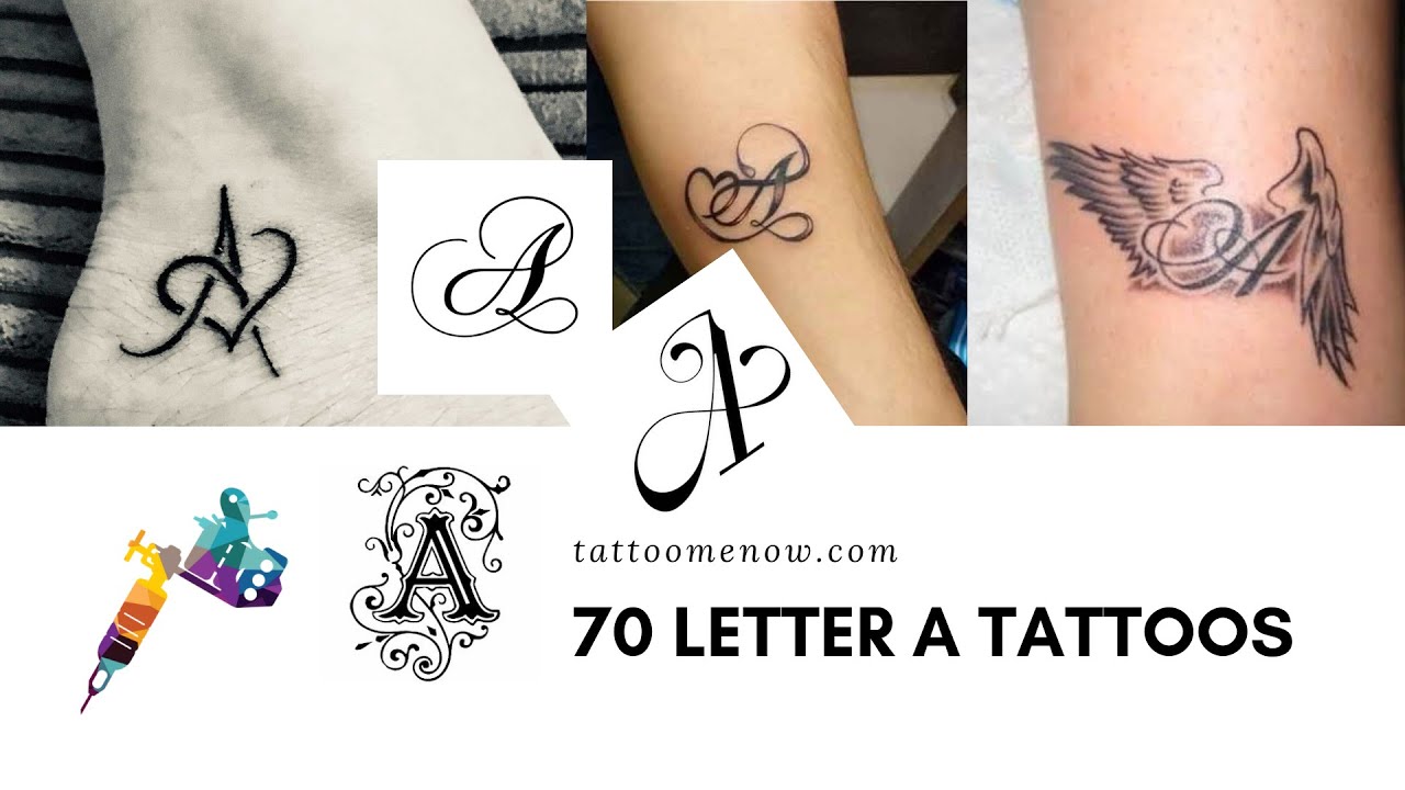 70 letter A Tattoo Designs, Ideas and Templates