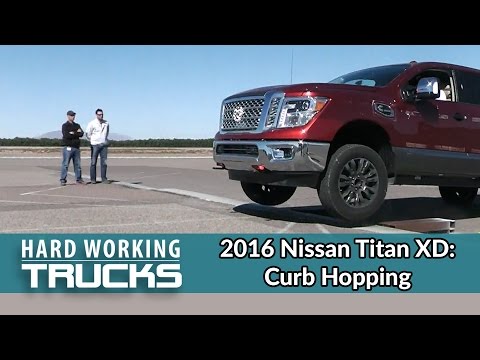 2016 Nissan Titan XD undergoes curb impact test