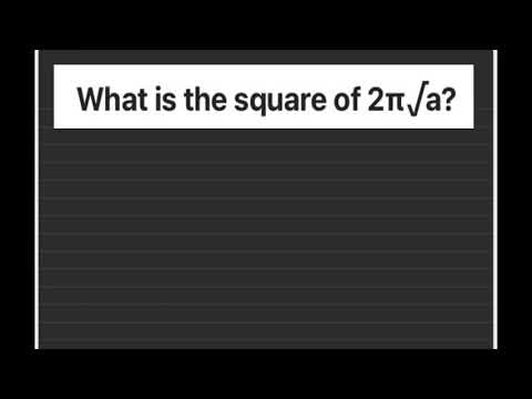 What is the square of 2Οβa? βPower of a Product Ruleβ is applied to the example here.