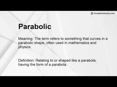 Parabolic Meaning
