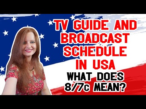 English Lesson 51 | TV Guide and Broadcast Schedule in USA: what does 8/7c mean?