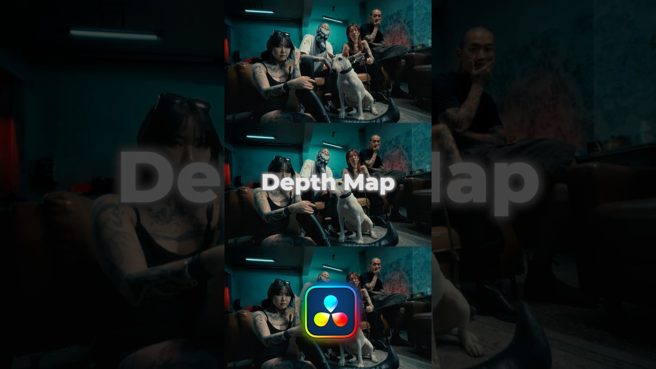 ✨Depth Map - great isolation tool in Davinci Resolve#davinciresolve #tutorial #colorgrading #effects