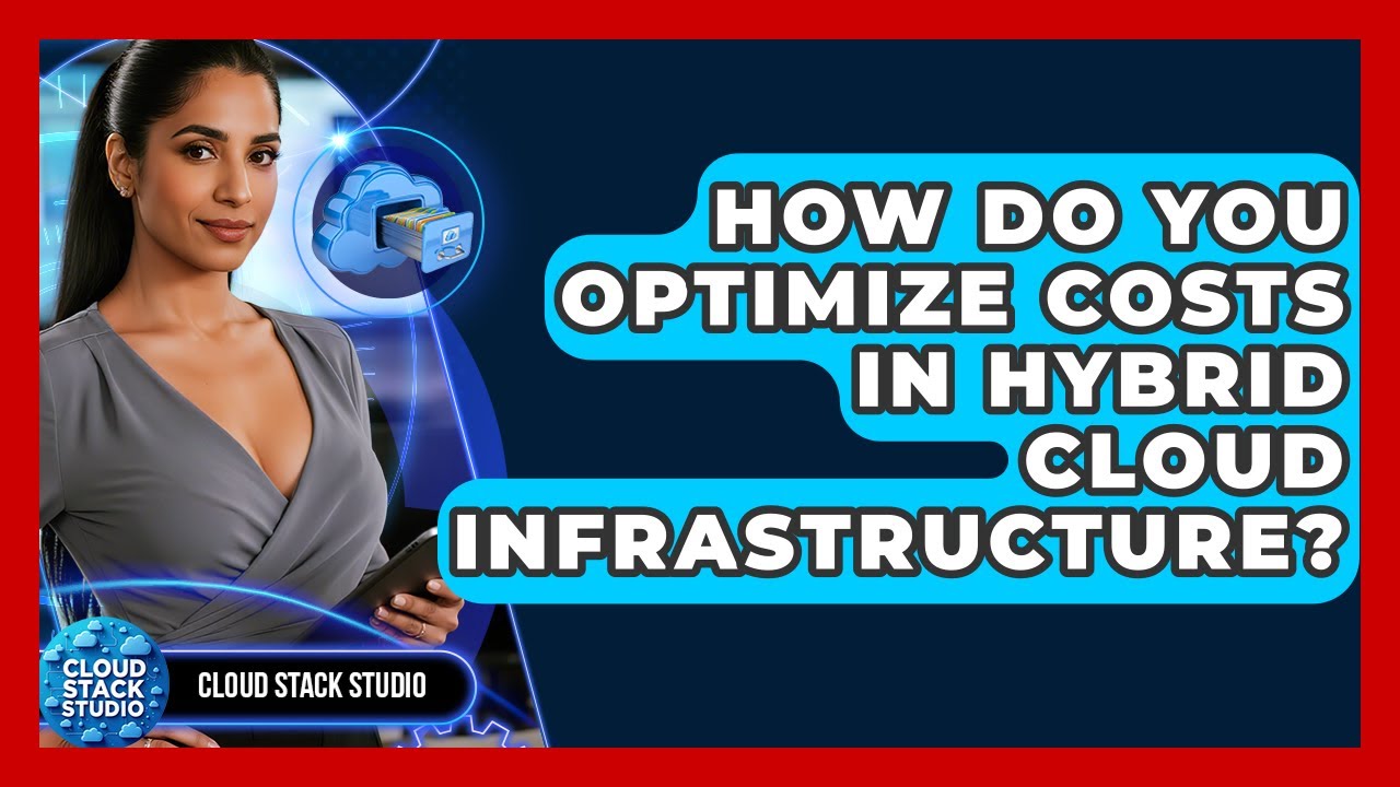 How Do You Optimize Costs In Hybrid Cloud Infrastructure? - Cloud Stack Studio