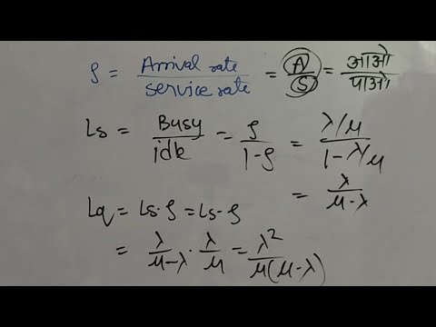 queue theory: formulae shortcut (trick)