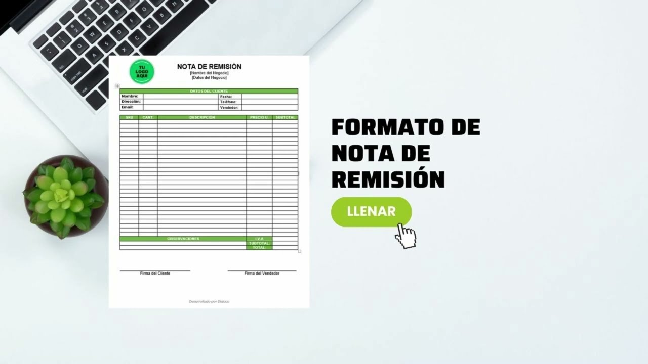 Formato de Nota de Remisión en Word [GRATIS]