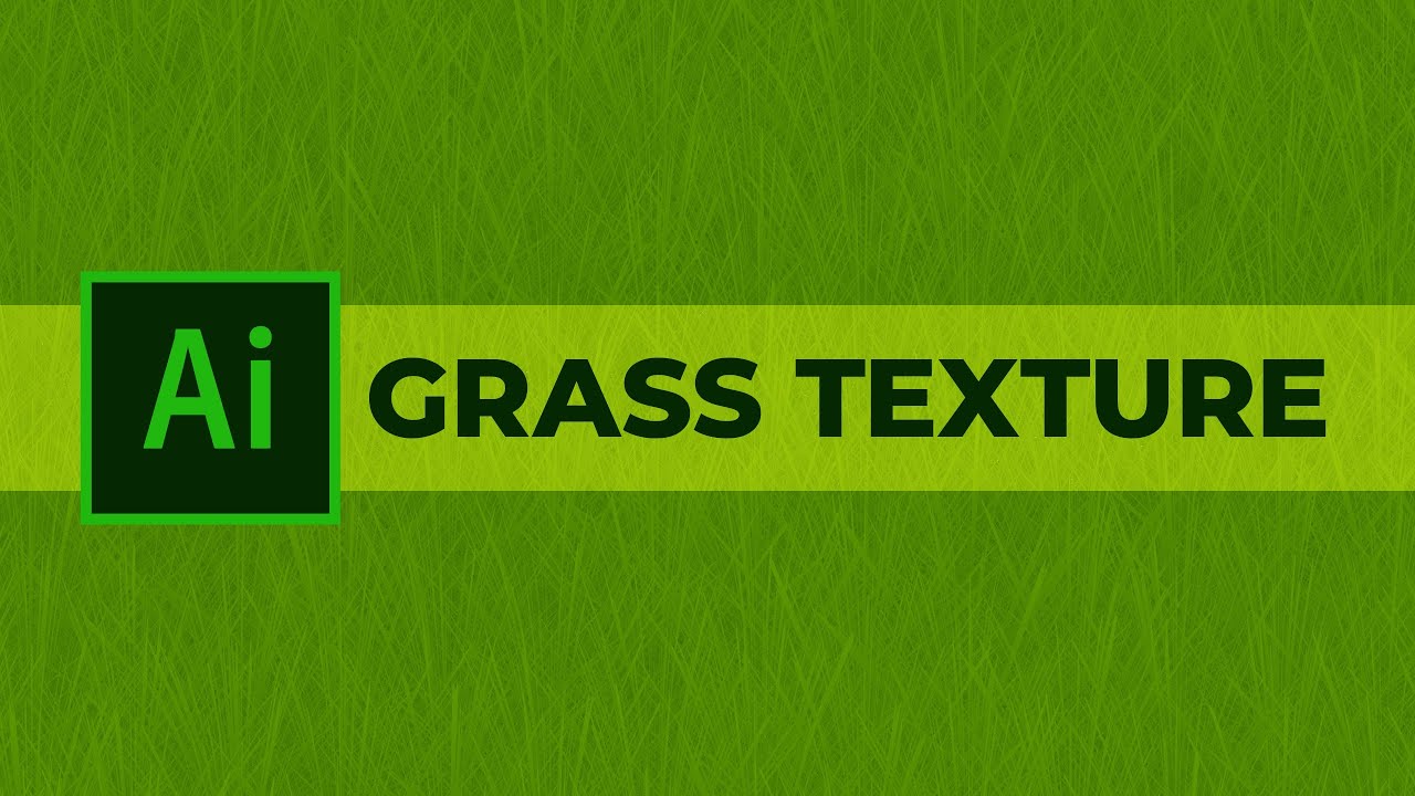 Green Grass texture design tutorial in adobe illustrator