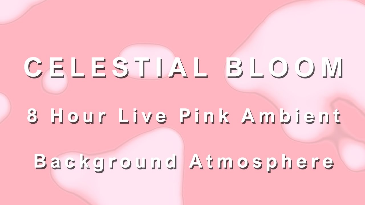 Celestial Bloom | 8 Hour Pink Ambient Screensaver | Relaxing Live Wallpaper PC Atmosphere
