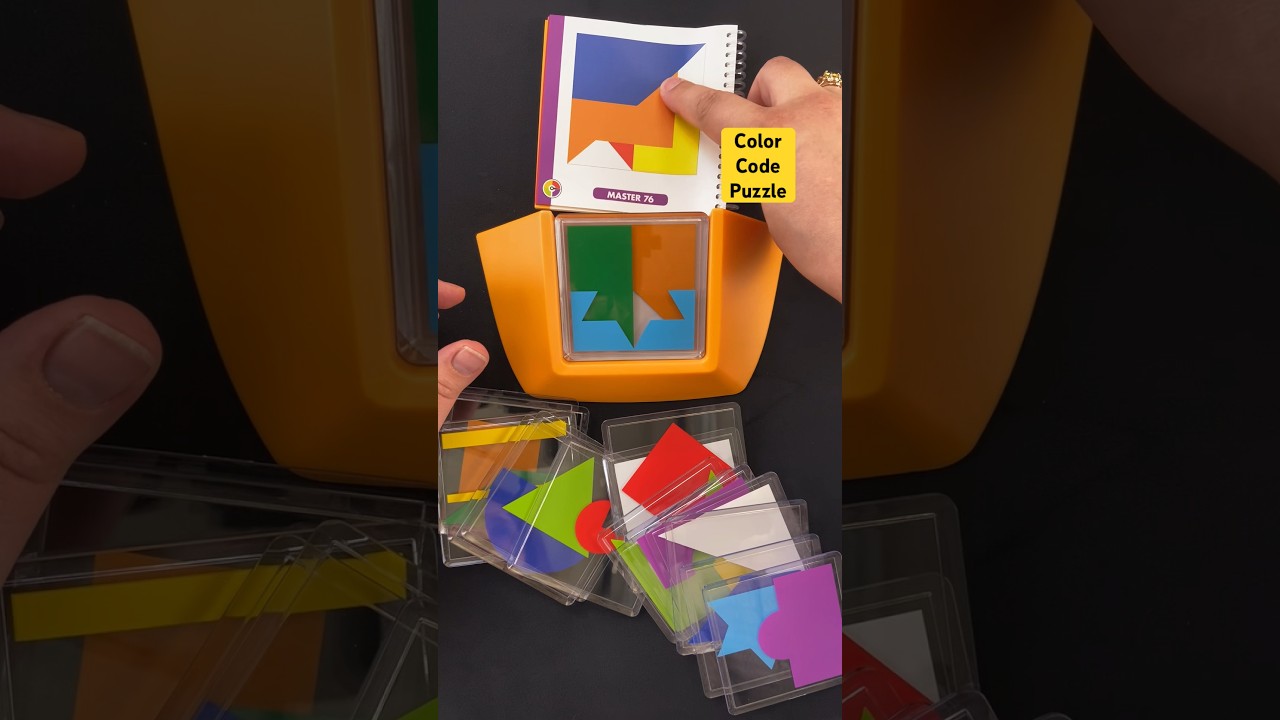 Build the perspectives stacking the acrylic pieces in Colour Code. #puzzlesolving #puzzles