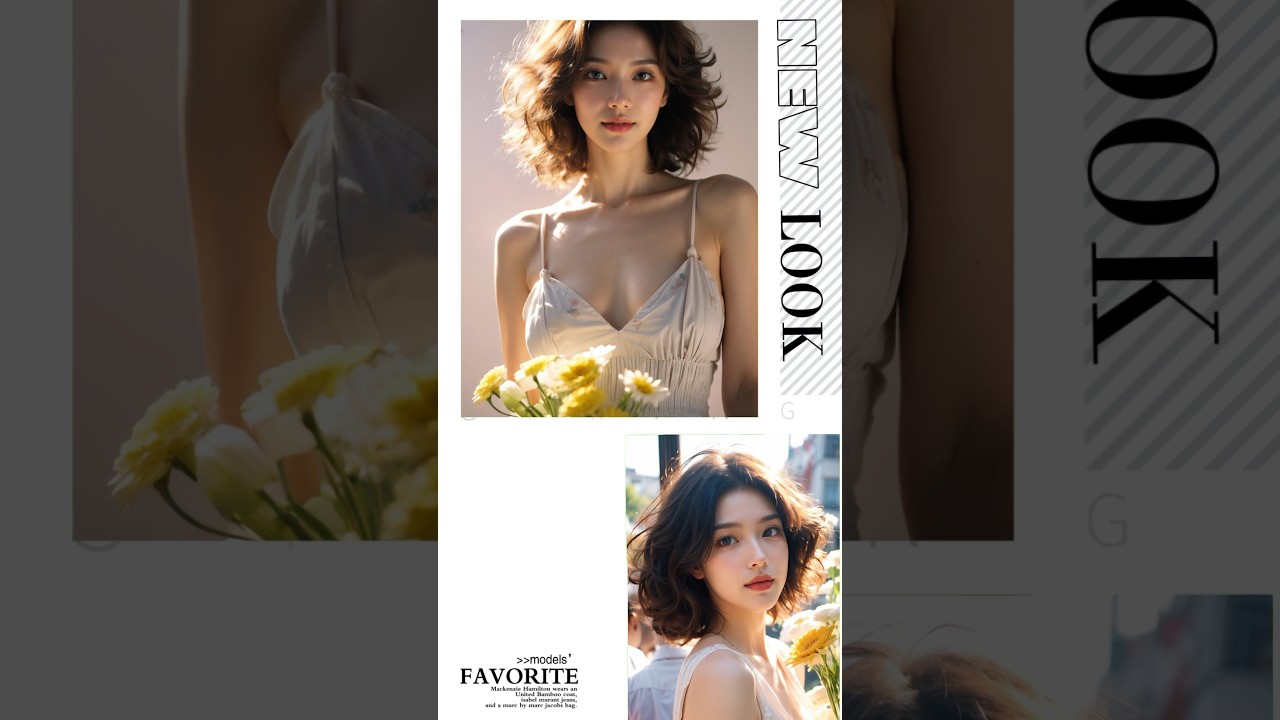 AI Stable Diffusion: Transforming Fashion and Flowers with a Beautiful Girl #ai #youtube #shorts