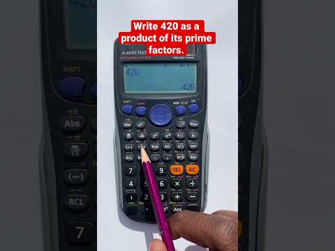 How to Write 420 as a product of i's prime factors: #howto #students #education #calculatortricks
