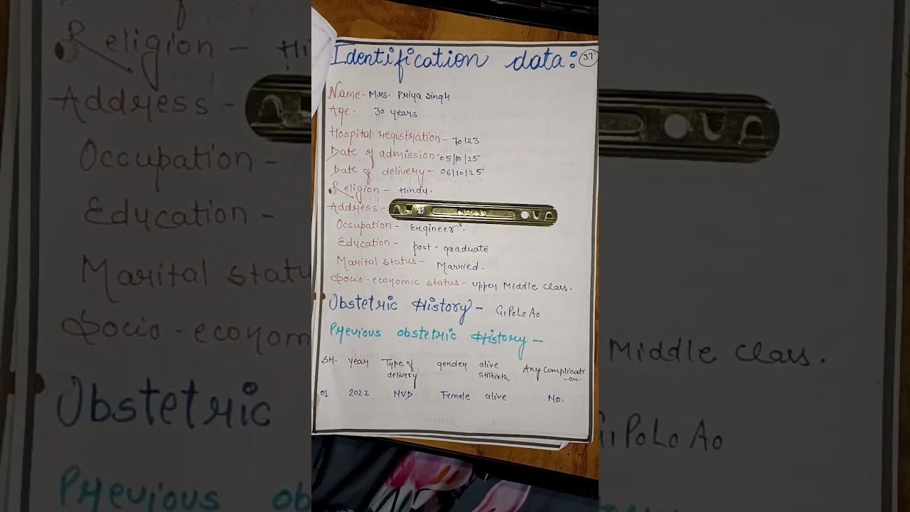 Postnatal Assessment case #bscnursing#practicalfileobg #obg#semester#wise#format