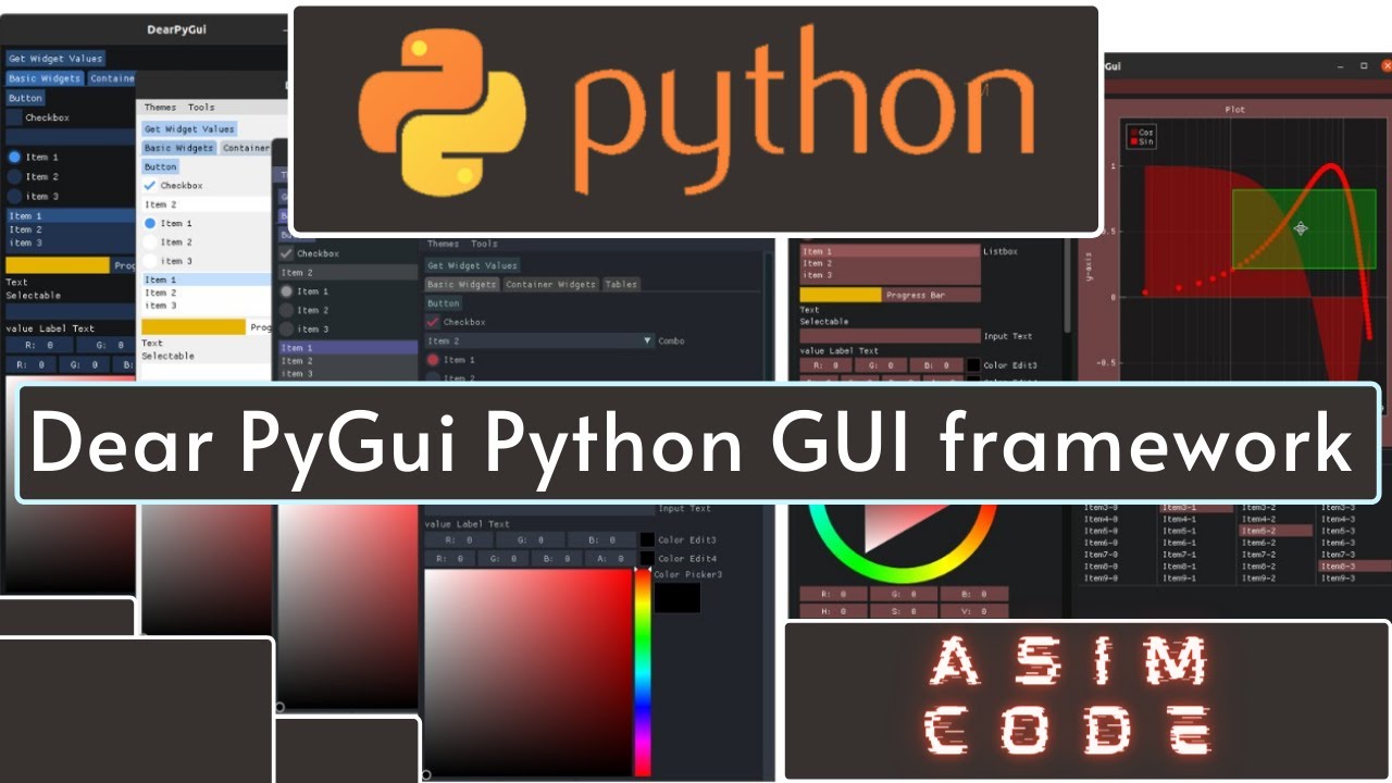 Dear PyGui Python GUI framework