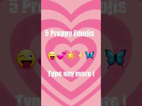 😜 5 preppy emojis #shorts  #preppy #emojis