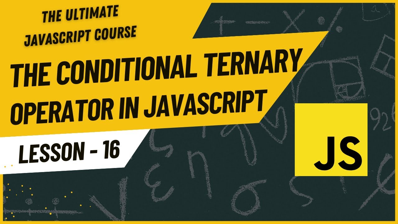 Ternary Operator in JavaScript | Hindi/Urdu | JavaScript Tutorial #16