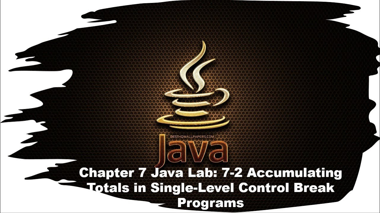 Principles of Programming Chapter 7, Java Lab 7-2: Accumulating Totals in Single-Level Cntrl Brk Prg