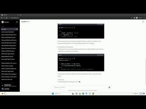 errors python list
