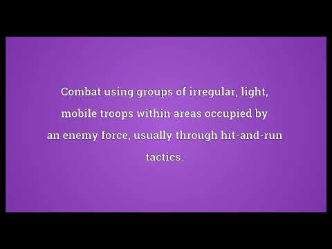 Guerrilla warfare Meaning