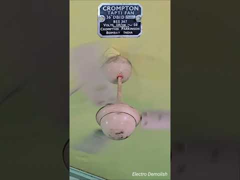 1937 CROMPTON PARKINSON BSS 367 [TAPTI] 36Inch Ceiling Fan 😍 #ceilingfan #humor #comedy #trend
