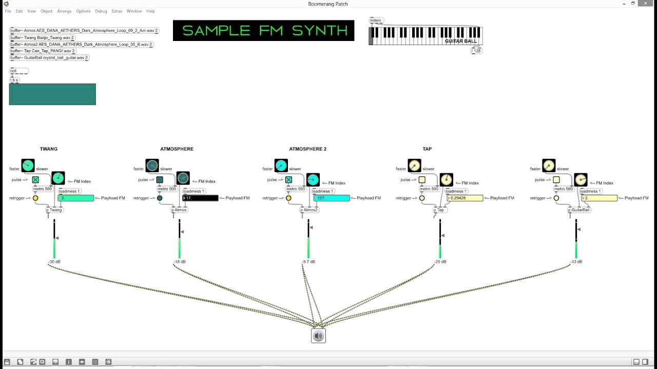 Sample Based FM WIP in max/msp