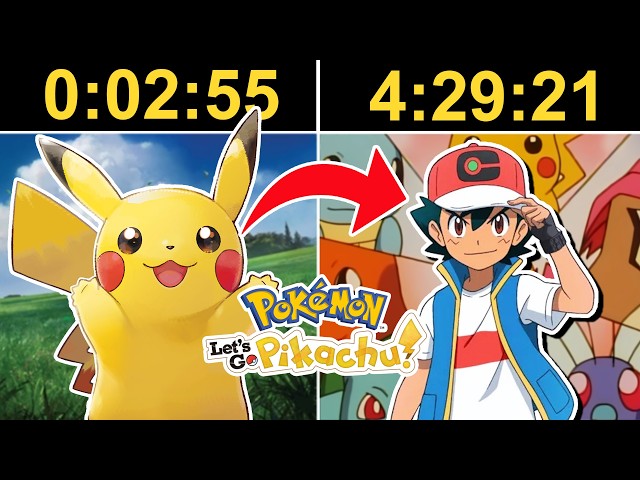 สปีดรันเป็นซาโตชิในเกมโปเกม่อนที่น่ารักที่สุด | POKEMON LET'S GO ...