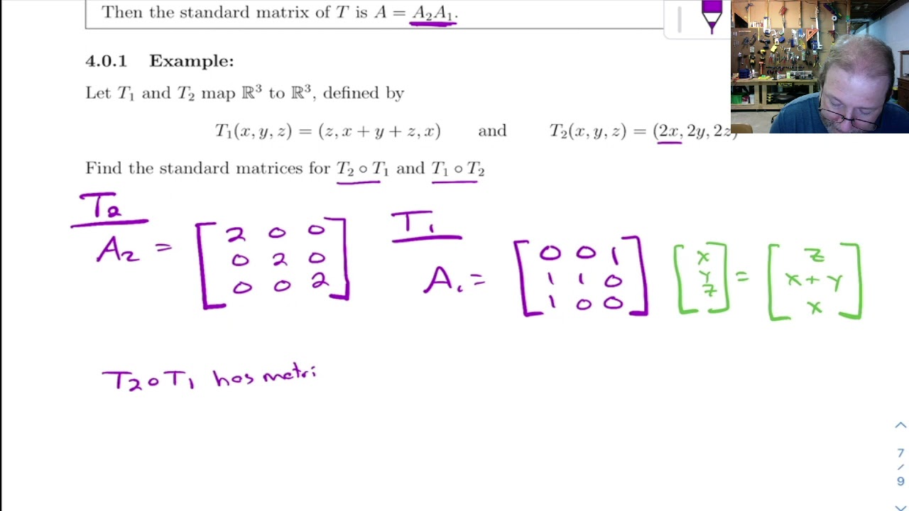 a6 3 9 Composition of Linear Transformations