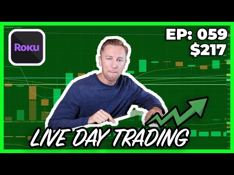 Live Day Trading $ROKU on Webull Desktop Software (2 Trades, 1 Ticker, Good Profits) | EP 059