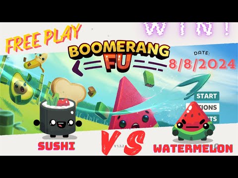 Boomerang Fu Gameplay - Watermelon Victory! Come see Claire play switch games - with speech-8/8/2024