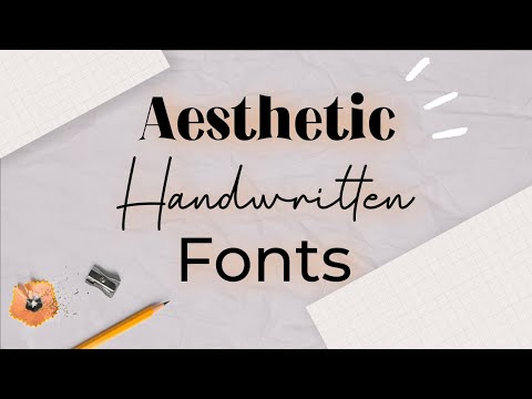 21 Free Aesthetic Handwritten Fonts for edits (with DOWNLOAD Links)