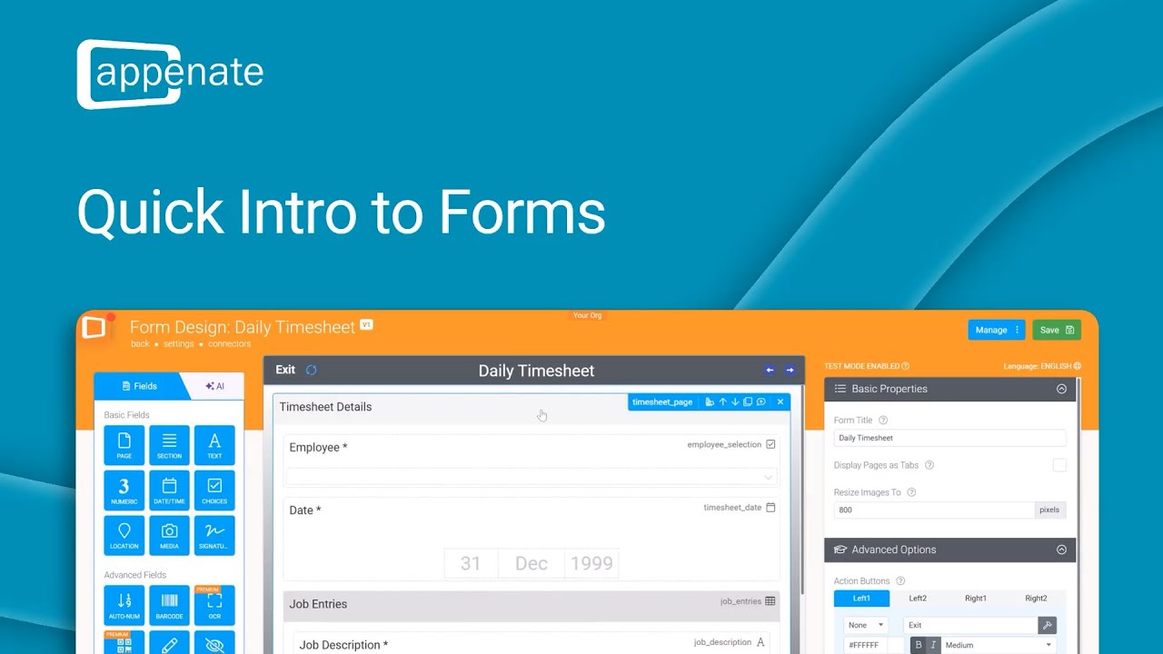 Quick Intro to Forms - Appenate Features