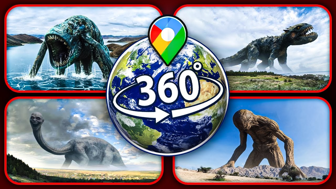 TOP 9: Terrifying Monsters Spotted on Google Earth — VR 360°