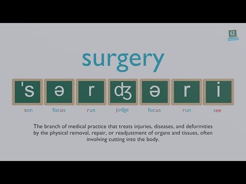 How to pronounce surgery ?