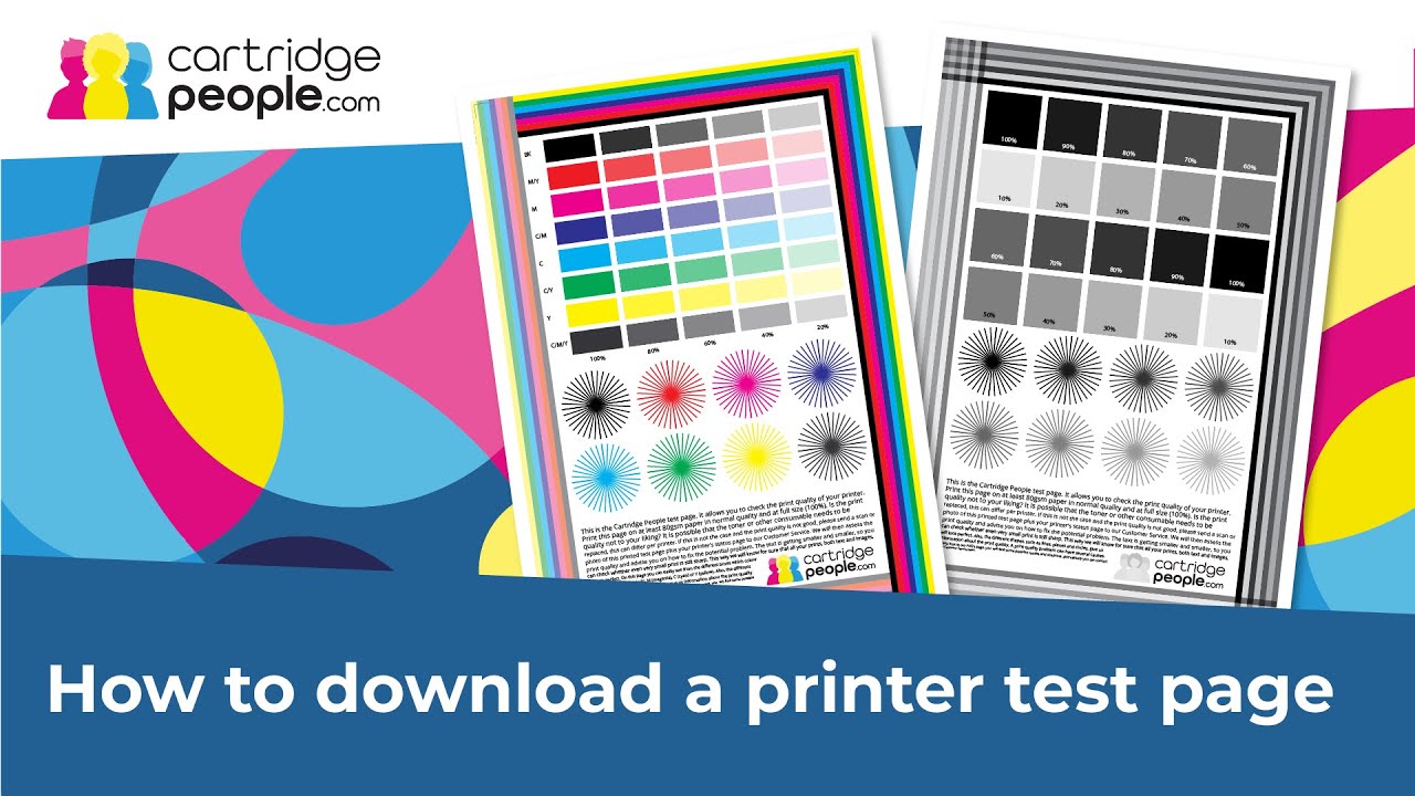 How to download a free printer test page