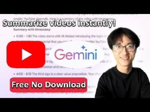 How to Summarize Youtube Videos using Google Gemini AI and ChatGPT (No Downloads)