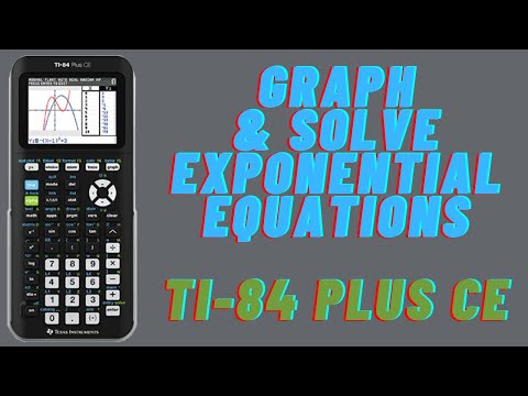Graph and Solve Exponential Equations on TI-84 Plus CE