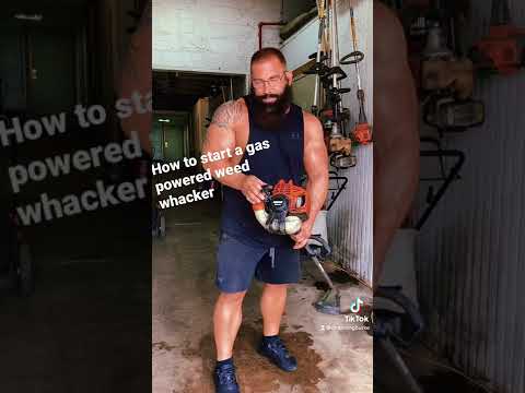 How to start a gas powered weed whacker/trimmer
