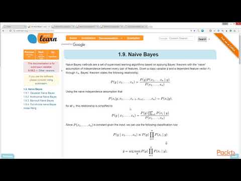 Learn Pandas for Predictive Analysis using scikit learn Naive Bayes Classificatn Algo | packtpub ...