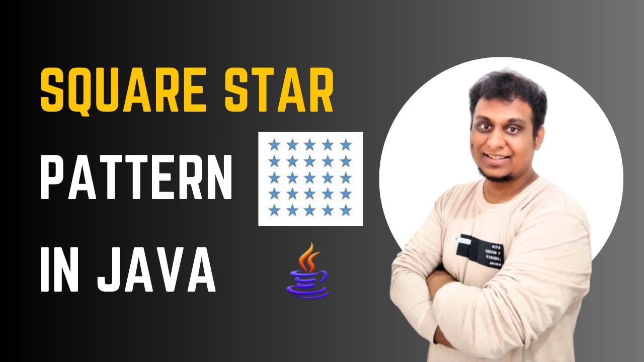 Java Program to Print Square Star Pattern | coding pills
