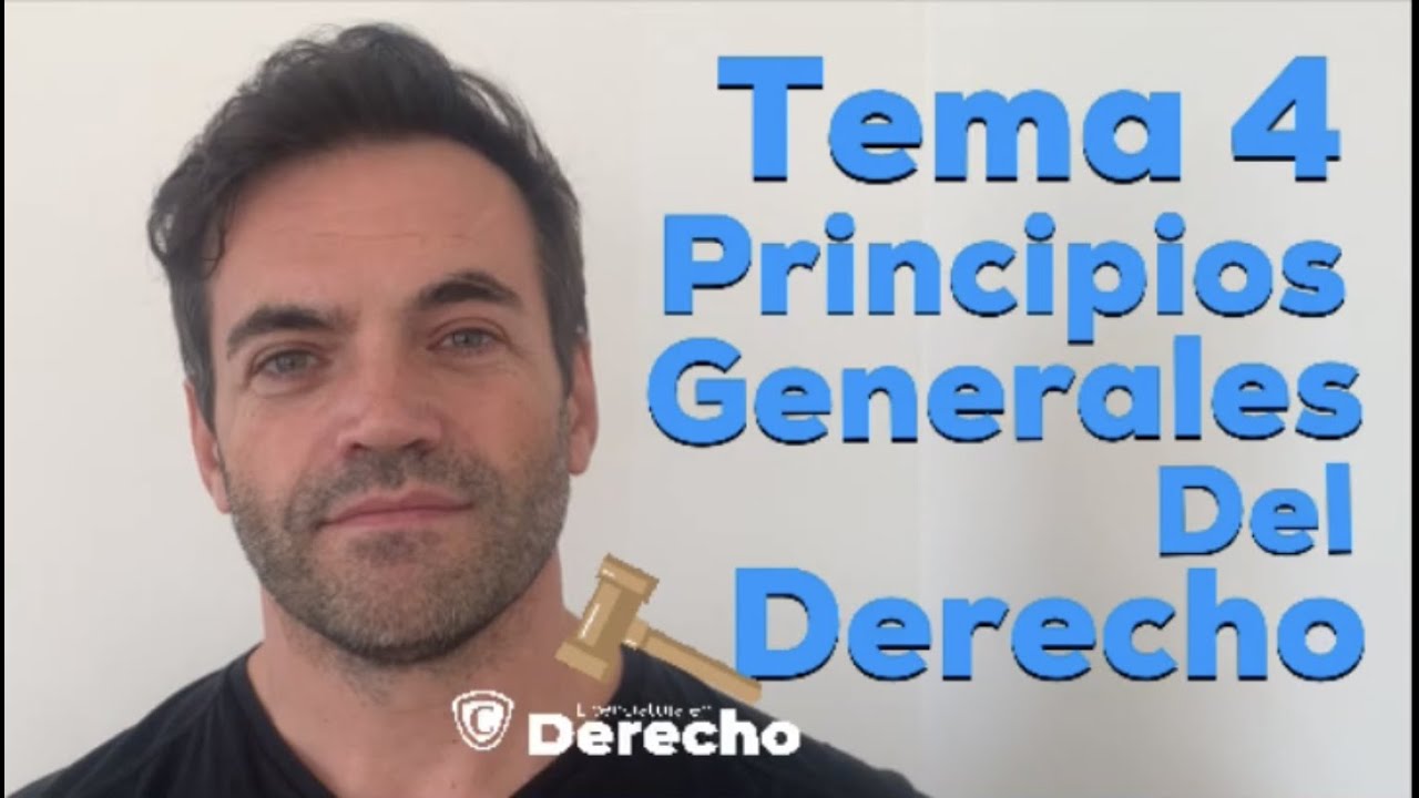 Los Principios Generales del Derecho PGD por @miguelgorbe Tema 4